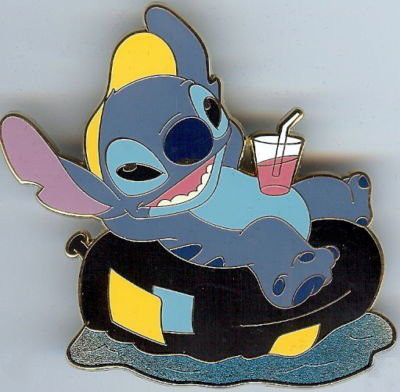 49703 - Stitch floating in inner tube - Summer Vacation Stitch Set ...