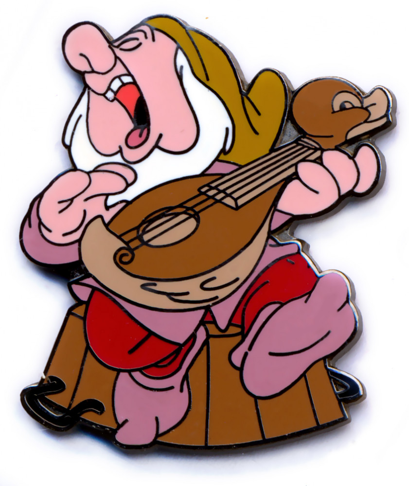 49729 - Sneezy Sitting on a Washtub Playing a Mandolin - Snow White ...