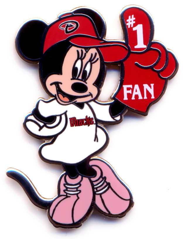 49818 - Minnie Mouse #1 Diamondbacks Fan - Major League Baseball (MLB ...