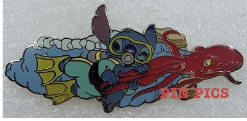 49833 - Stitch with Octopus - Stitch Underwater - Disney Auctions ...