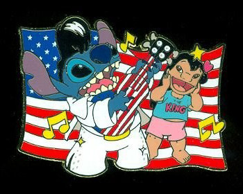 50125 - Lilo and Stitch - Flag Day 2006 - Disney Store US Disney Pin