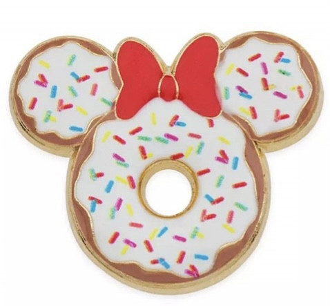 50461 - White Minnie Donut - Mickey and Minnie Mouse Donut Pin Set ...