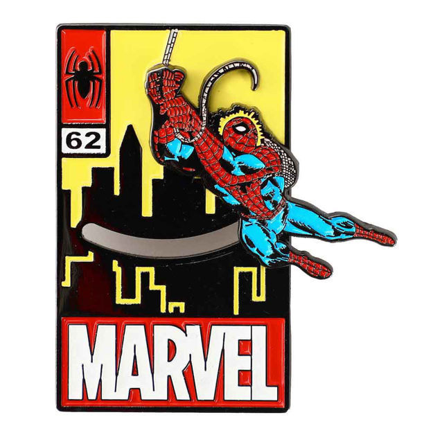 Spider-Man Animated Sliding Pin - Marvel Comics | Pin & Pop