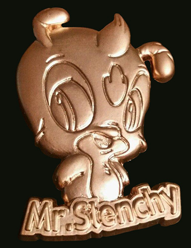 51573 - Mr Stenchy - 100 Golden Relief pins - Disney Store Japan Disney Pin
