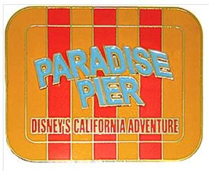 52416 - Paradise Pier Orange and Red Striped Logo - Paradise Pier ...