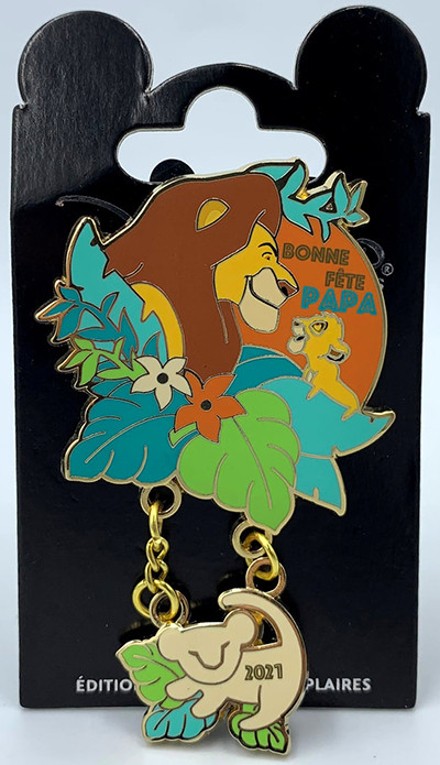 52761 - 2021 - Bonne Fête Papa - Mufasa and Young Simba Dangle - Father ...
