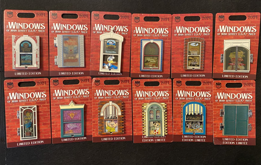 The Windows of Main Street U.S.A. Area Series Disney Trading Pin Series ...