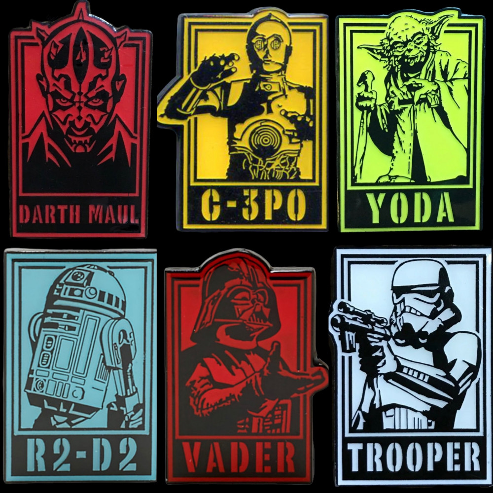 52844 - Complete Set - Star Wars Character Posters - Disneyland Resort ...
