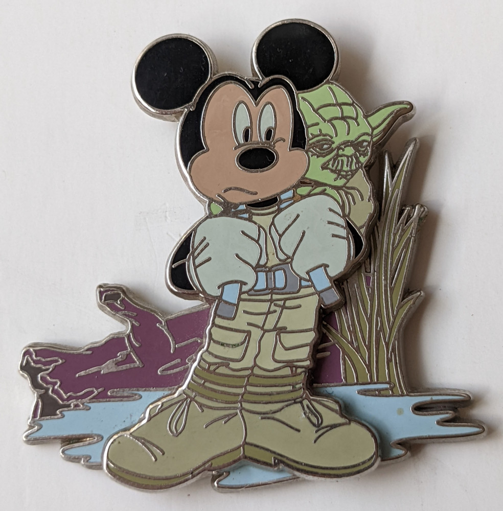 53476 - Mickey Mouse as Luke Skywalker with Yoda - Star Wars