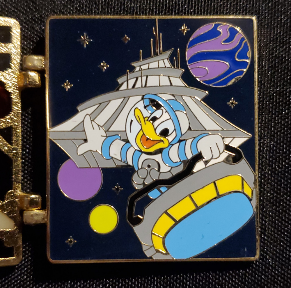 53595 - Donald Duck with Space Mountain - 2010 Stained Glass Character ...