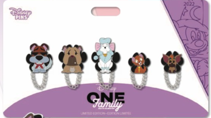 53781 - Oliver and Company Chained Pin Set - Full Set - 2022 One Family ...