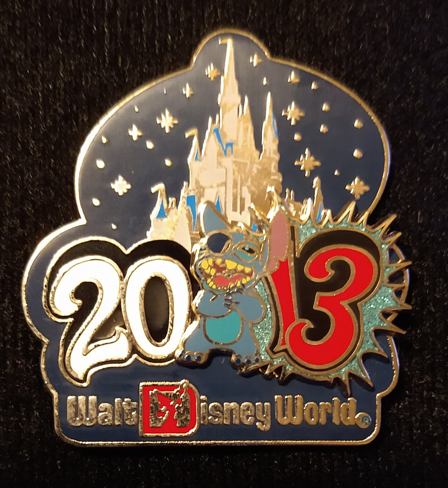 54501 - Stitch with Cinderella Castle - 2013 Dated Year Pins - Walt ...
