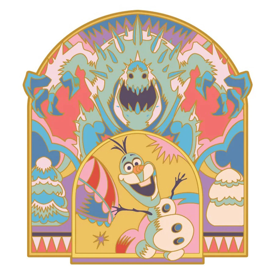 55244 - Olaf & Marshmallow - Pink A La Mode (PALM) - Frozen Watercolor ...