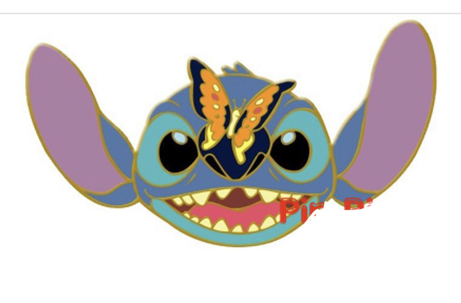 Stitch with butterfly on nose - Stitch in Nature | Pin & Pop
