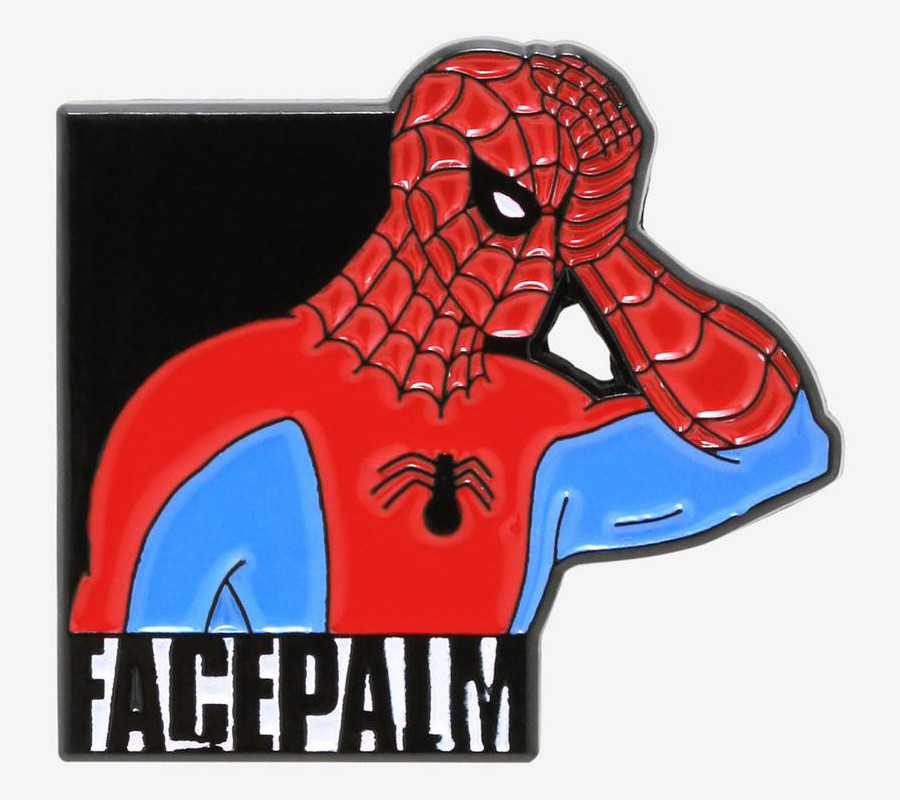 56155 - Spider-Man Facepalm - Marvel 80 Years - Disney Licensed Disney Pin