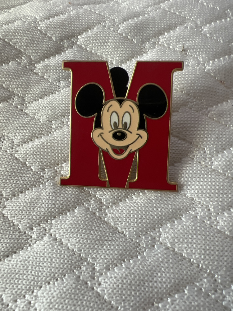 Mickey Red Varsity M Letter - Mickey Mouse | Pin & Pop
