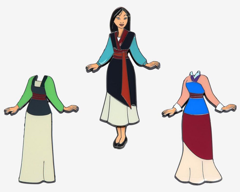 56310 - Mulan Set - Loungefly - Magnetic Princess Paper Doll ...