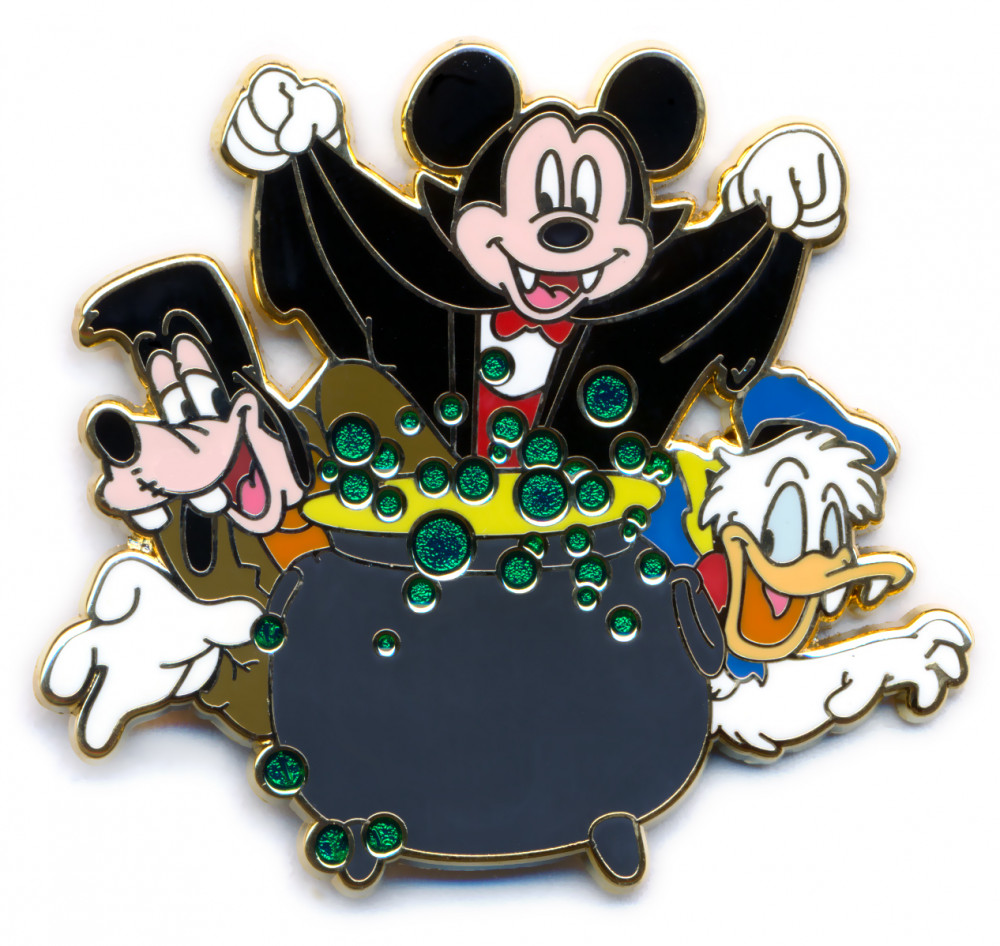 56391 - Vampire Mickey, Frankenstien Goofy and Werewolf Donald behind a ...