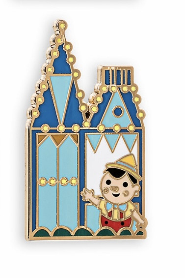 56818 - Pinocchio - it’s a small world Holiday Mystery Pin Set 2022