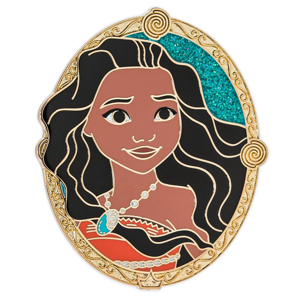 56841 - Moana - 2022 Gold Frame and Glitter Stylized Princess Portraits ...