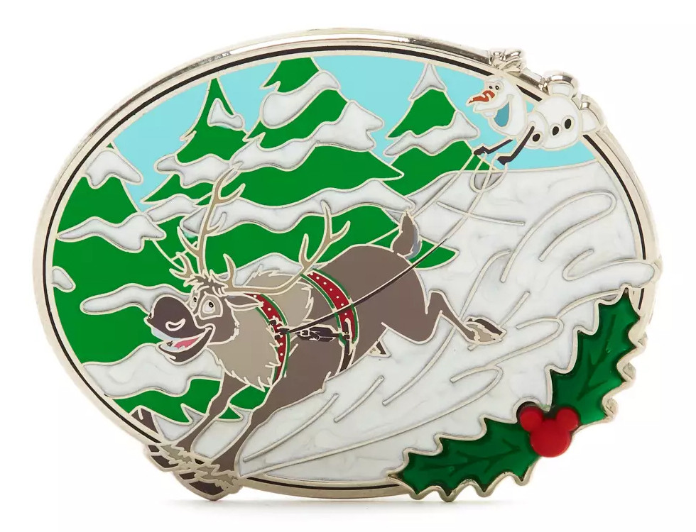 56920 - Holly Border - Sven and Olaf Dashing Through Snow - Christmas 2022