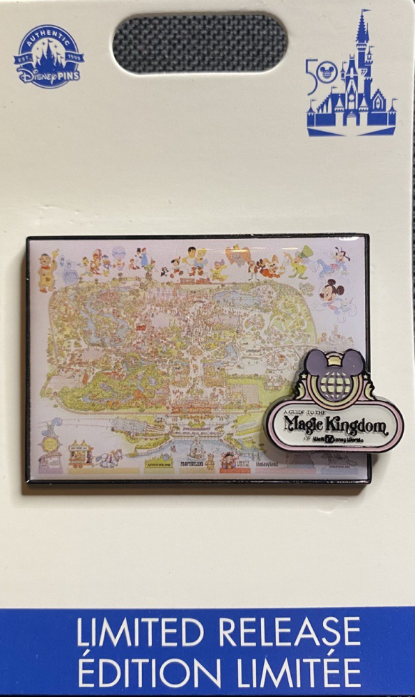57373 - Magic Kingdom Map - Walt Disney World 50th Anniversary Vault ...