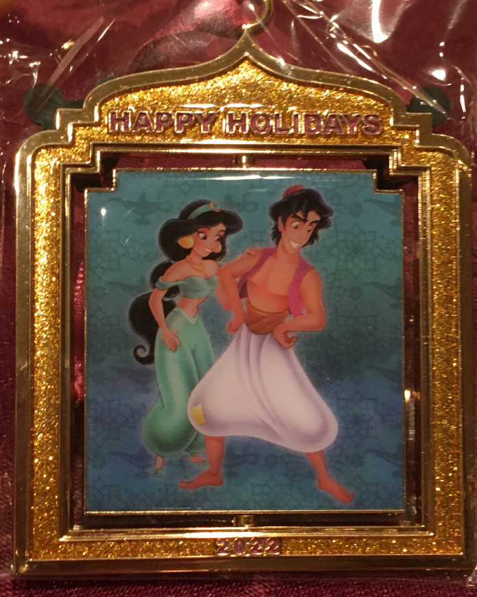 57408 - Aladdin and Jasmine Ornament Happy Holidays - Disney Movie ...