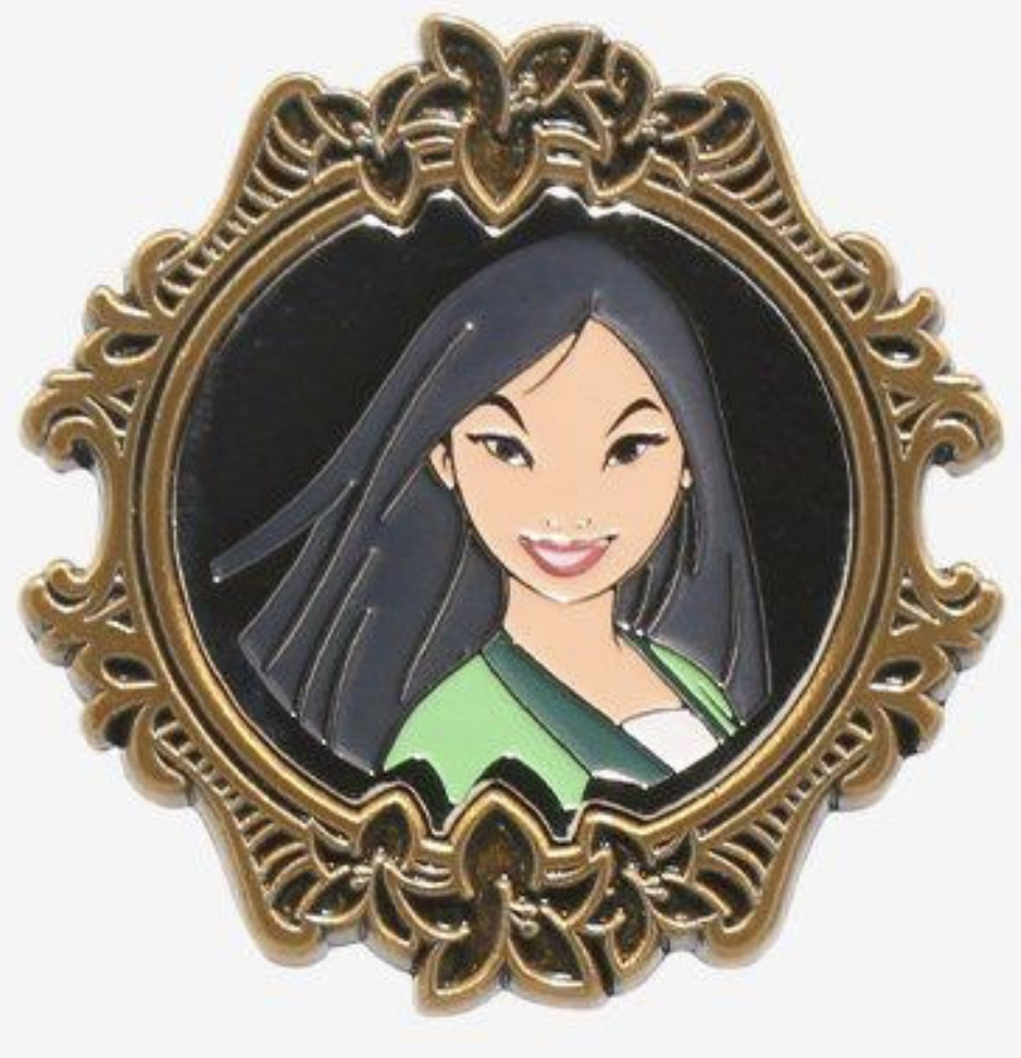 57514 - Mulan - Princess Gold Portrait Blind - Loungefly Disney Pin