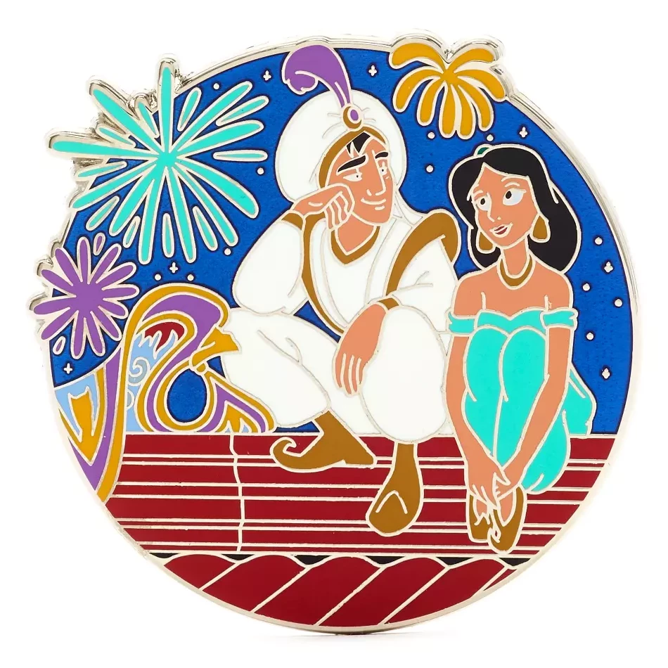 57651 - Aladdin and Princess Jasmine with Fireworks - Aladdin 30th ...