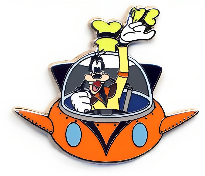 57978 - Goofy - Characters Flying UFOs - Hong Kong Disneyland Disney Pin