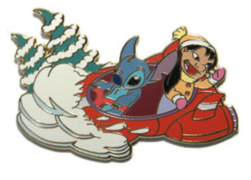 58074 - Lilo and Stitch - In the snow - Disney Store US Disney Pin
