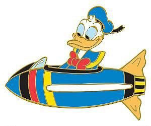 58247 - Donald Duck - Rocket Series - Disney Store US Disney Pin