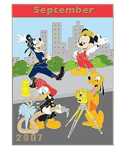 58375 - September - Mickey and friends - Calendar Proof Series 2007 ...
