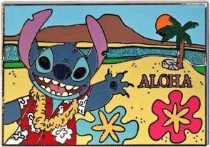 58430 - Stitch - Postcard Series - Disney Store US Disney Pin