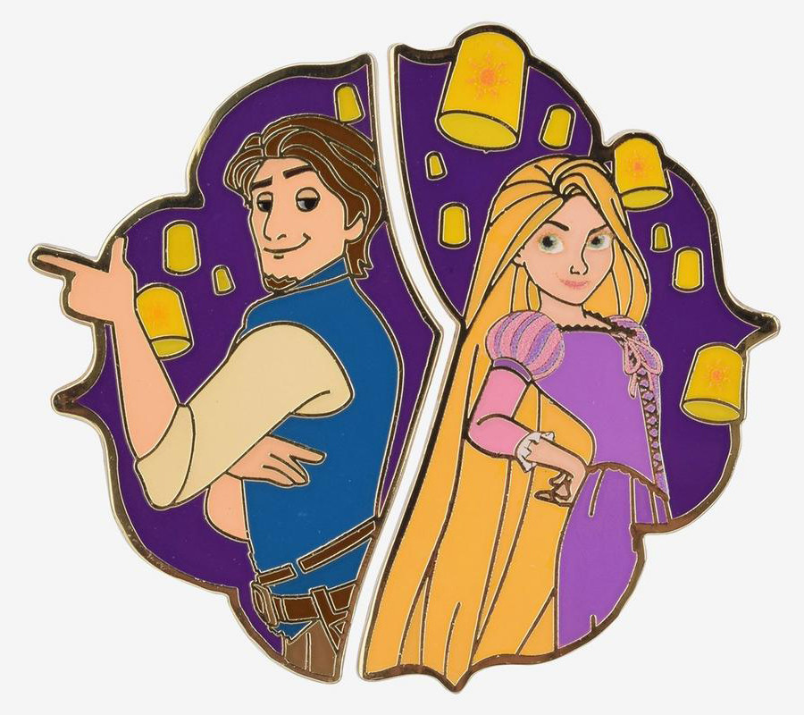 58529 - Rapunzel & Flynn Lanterns Pin Set - Boxlunch - Valentine’s Day ...