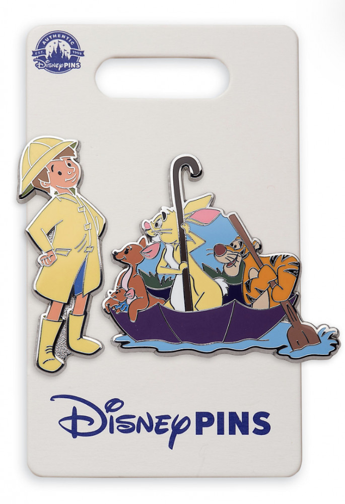 Winnie the Pooh - Christopher Robin & Friends Rainy Day Pin Set - Full ...
