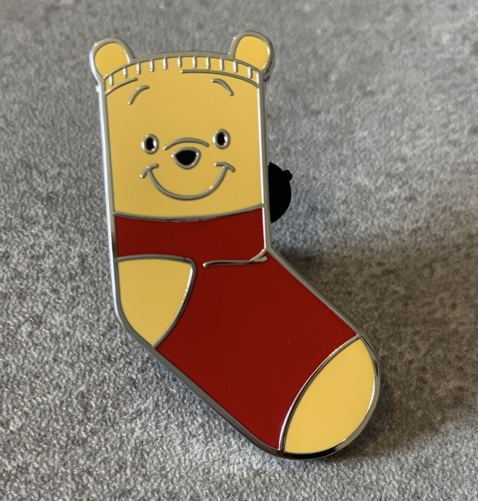 59374 - Pooh - Magic Prize Sock Pins - Hong Kong Disneyland Disney Pin