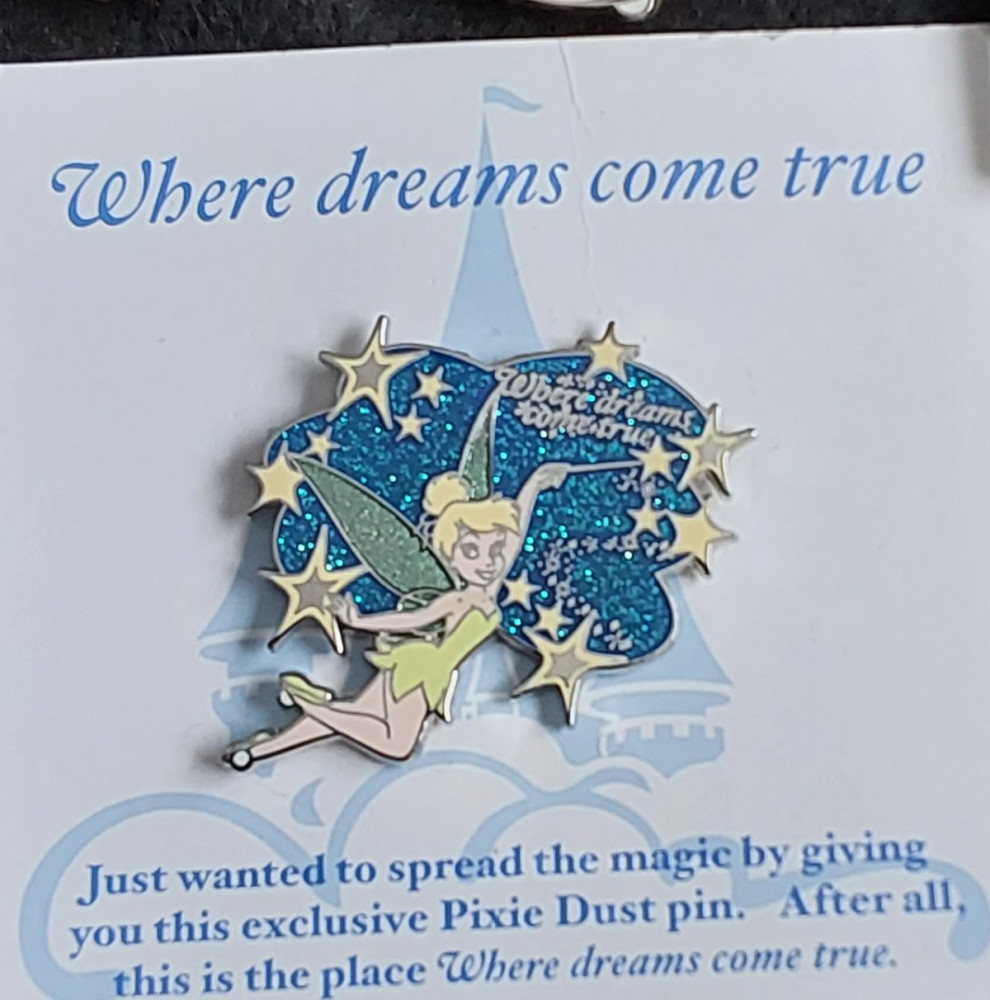 12397 - Tinker Bell - Blue Cloud with Yellow Stars - Where Dreams Come ...