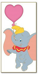 59475 - Dumbo - Valentine's Day - Stained Glass Heart Balloons ...