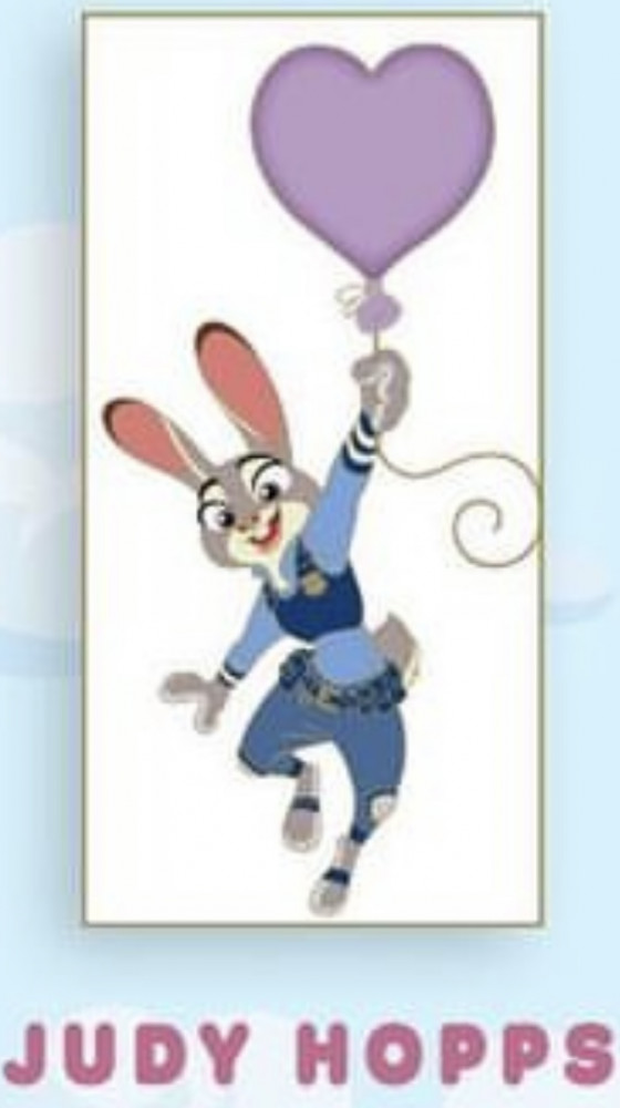 59477 - Judy Hopps - Valentine's Day - Stained Glass Heart Balloons ...