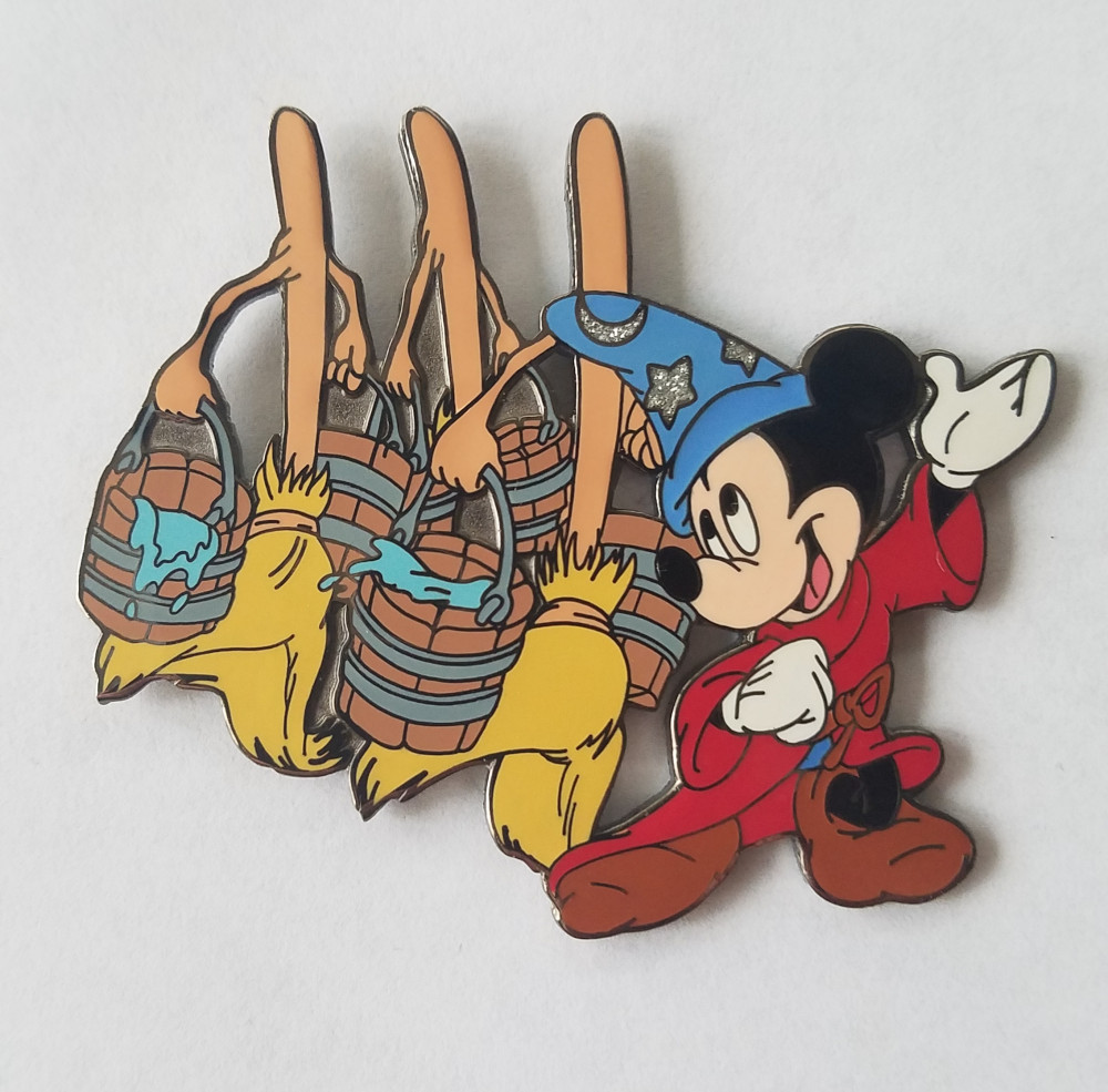 Sorcerer Mickey with Dancing Brooms - Sorcerer Mickey | Pin & Pop