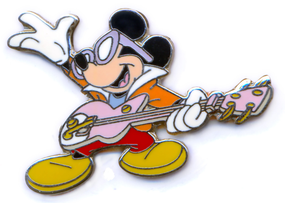 3476 - Rock & Roll Star Playing a Guitar - Mickey Mouse - Disney Store ...