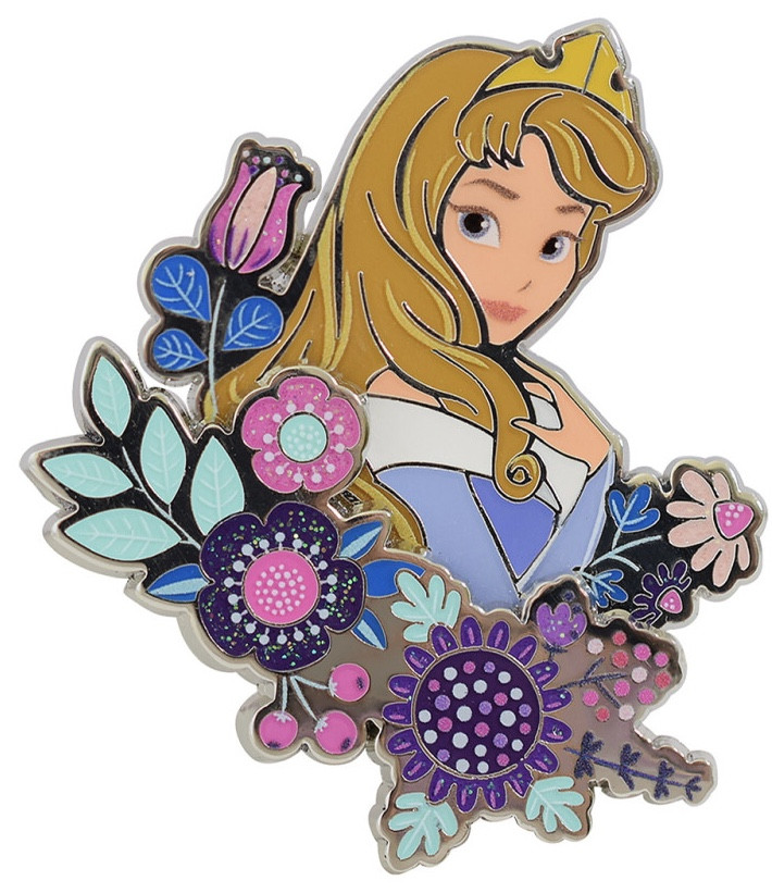 60695 - Aurora Blue Dress and Flowers - Disney Pins Blog (DPB ...
