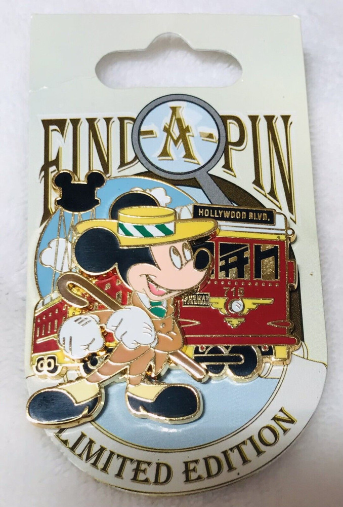 60809 - Red Trolly / Mickey Mouse (August) - Find-A-Pin - Walt Disney ...