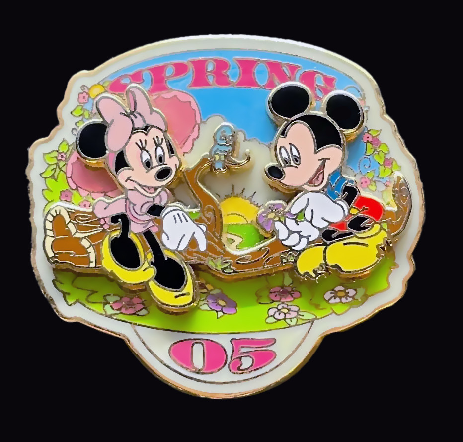 61510 - Mickey and Minnie - Spring Blooms - Walt Disney World Disney Pin