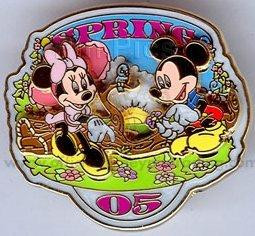 61510 - Mickey and Minnie - Spring Blooms - Walt Disney World Disney Pin