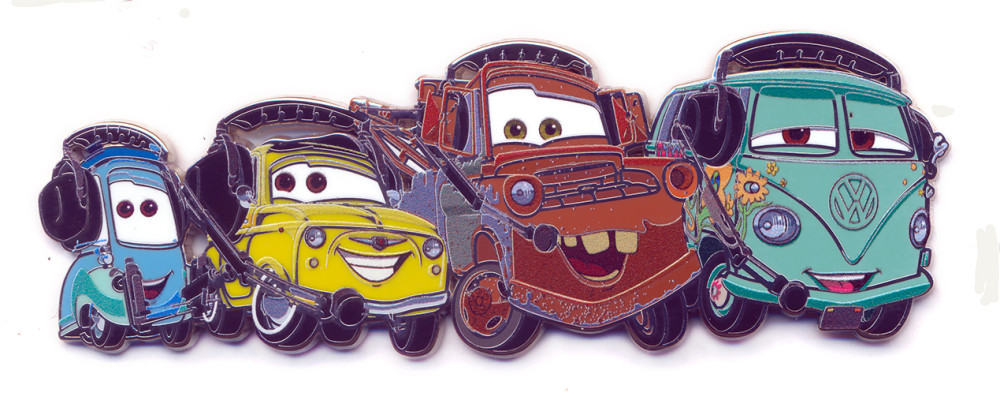 61662 - Racing Team McQueen - Guido, Luigi, Mater, Fillmore - Cars ...