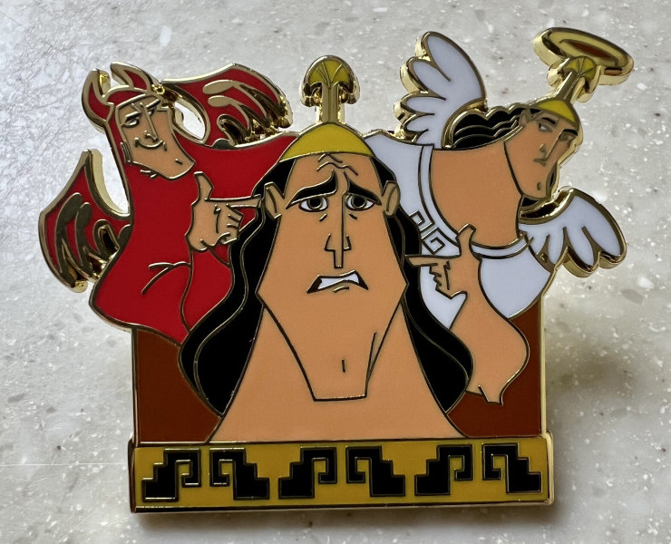 61992 - Kronk with Angel and Devil over shoulders - Pin Ornament ...