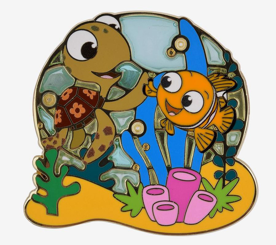 62312 - Squirt & Nemo Stained Glass - Finding Nemo - Misc - Disney ...