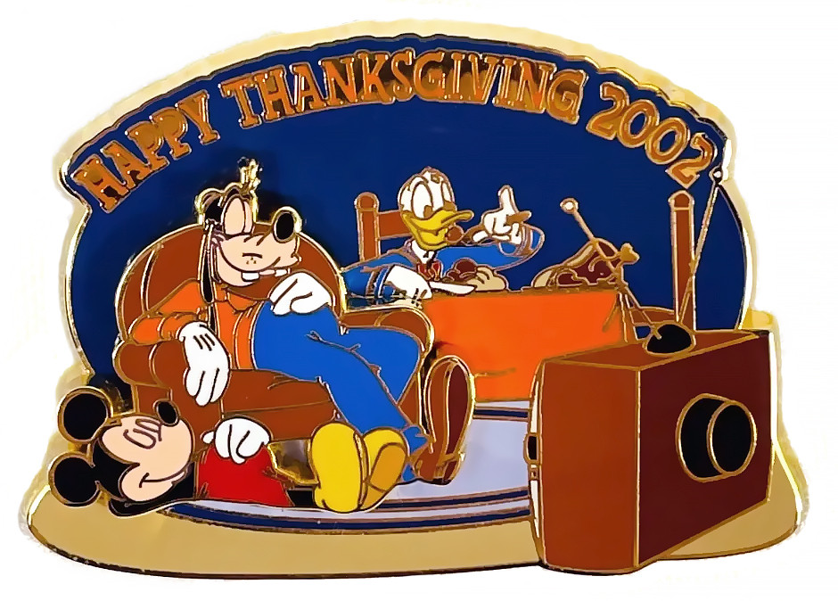 62459 - Mickey, Goofy & Donald - Happy Thanksgiving 2002 - Walt Disney ...
